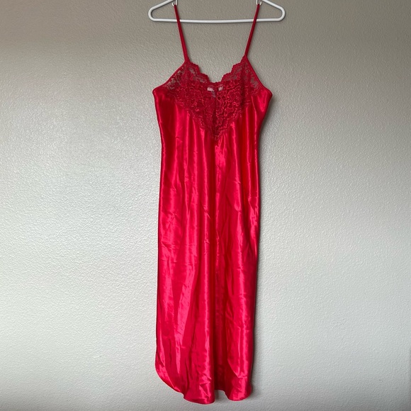 Inner Most | Intimates & Sleepwear | Vintage Inner Most Red Satin Lace ...